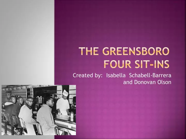 PPT - The Greensboro four sit-ins PowerPoint Presentation, free ...