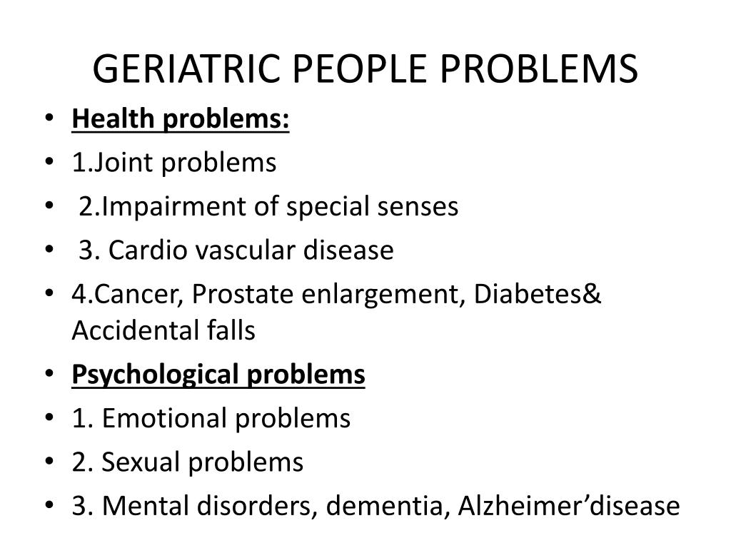 PPT - Prevention and management of diseases among elderly PowerPoint ...
