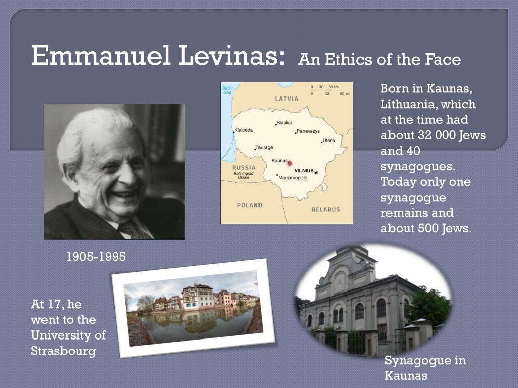 PPT - Emmanuel Levinas : An Ethics of the Face PowerPoint Presentation ...