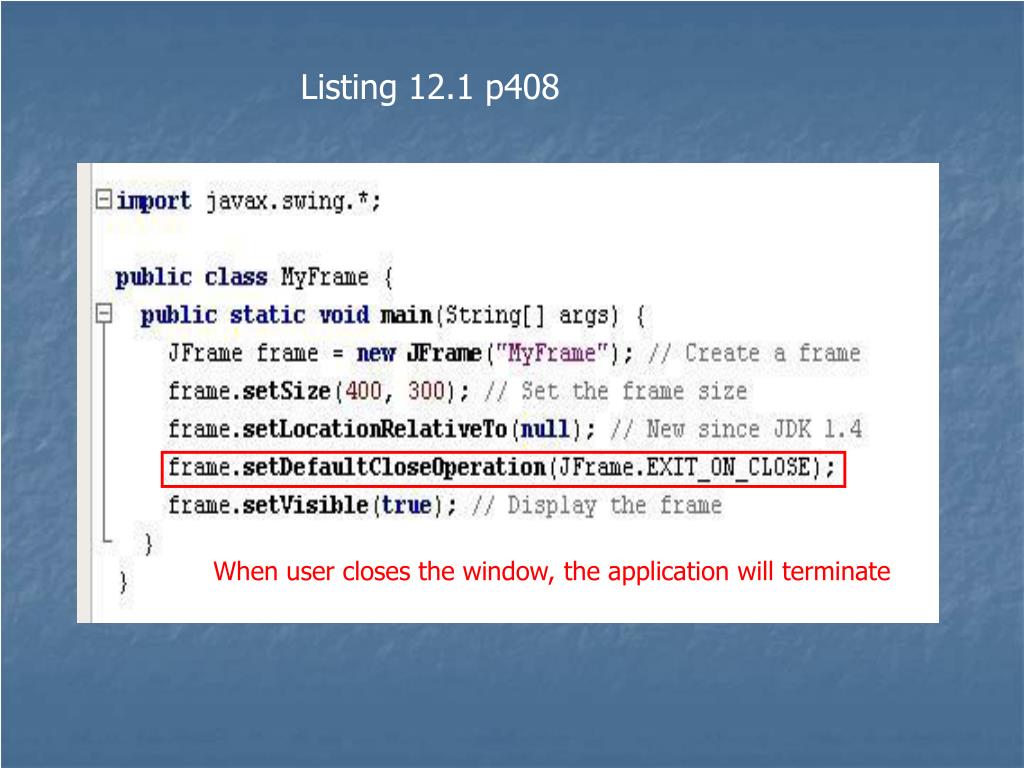 Ppt Introduction To Gui Programming In Java Frames Simple Components And Layouts Powerpoint