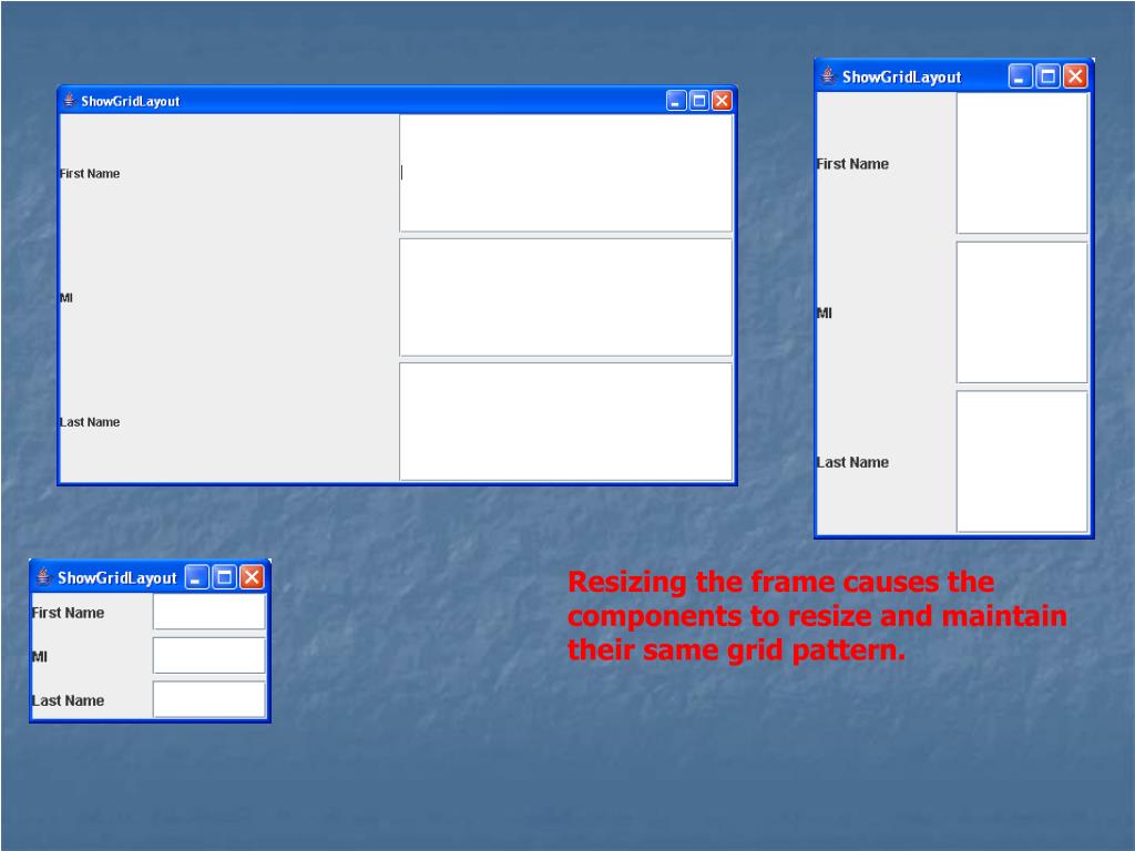 Ppt Introduction To Gui Programming In Java Frames Simple Components And Layouts Powerpoint