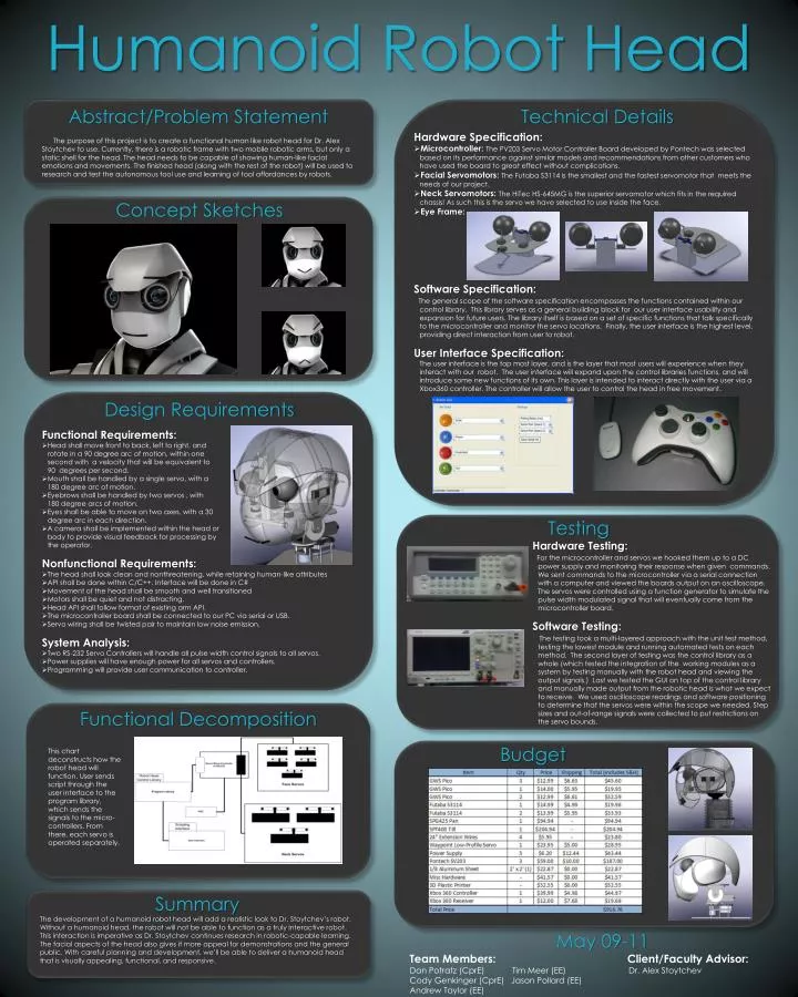 PPT - Humanoid Robot Head PowerPoint Presentation, free download - ID ...