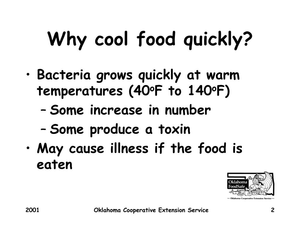 PPT - Food Safety for Seniors: Cooling Hot Food PowerPoint Presentation ...
