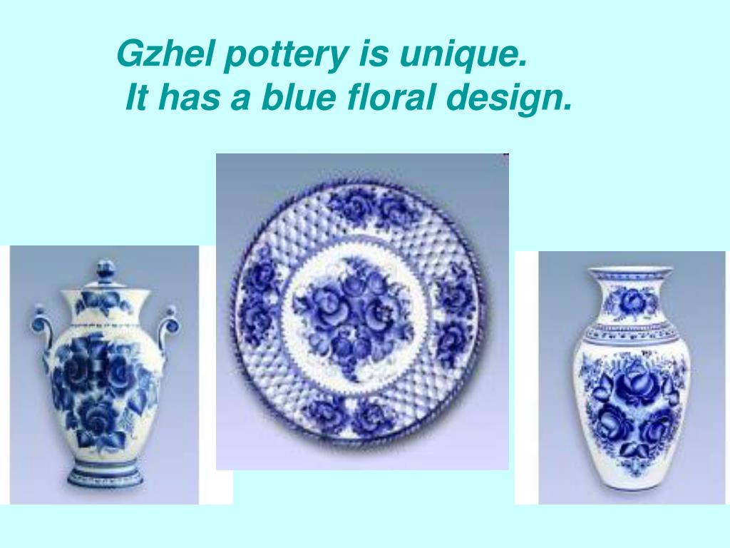 PPT - Gzhel ceramics, a national art craft . PowerPoint Presentation ...