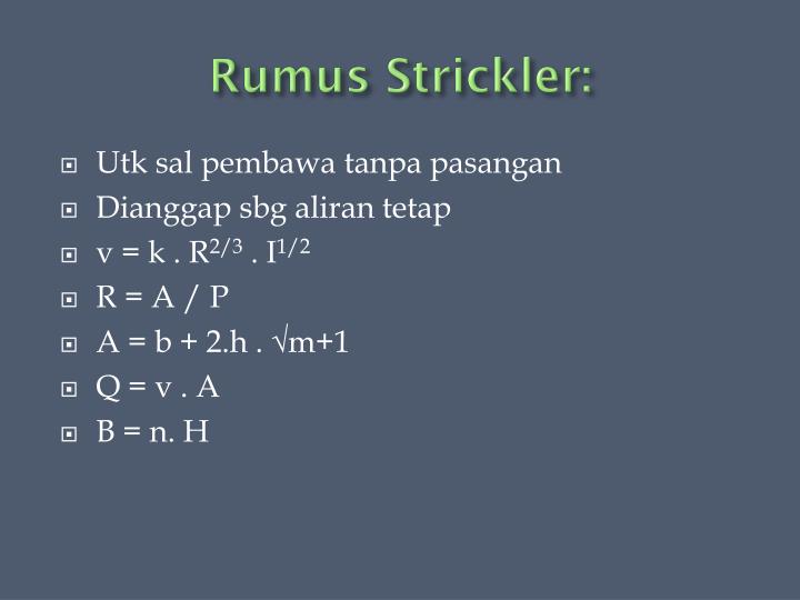 PPT - Saluran dan Bangunan Irigasi PowerPoint Presentation - ID:2648060