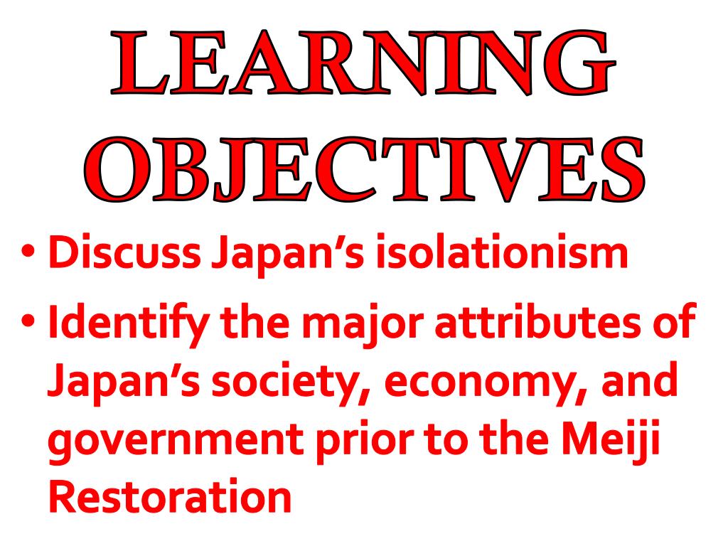 PPT - THE RISE OF JAPAN MEIJI RESTORATION OF 1868 PowerPoint ...