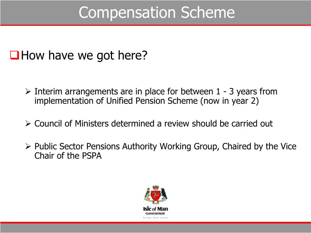 PPT - Public Sector Compensation Scheme 2013 Public Sector Pensions ...