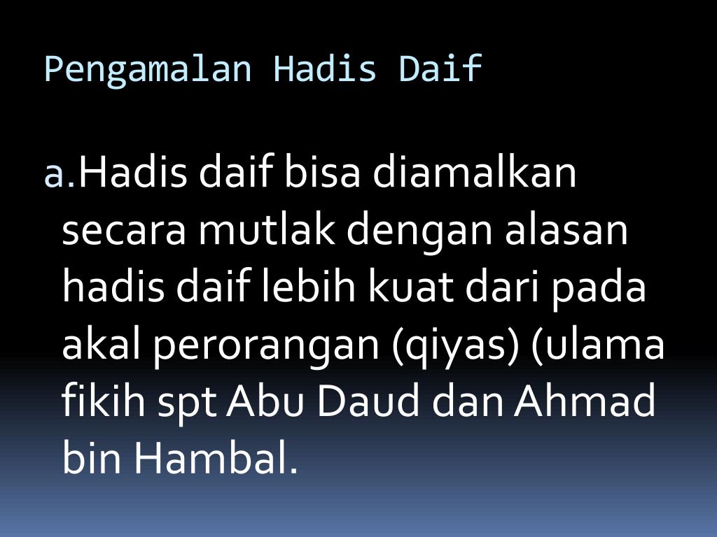 PPT - Wawasan Hadis & metodologinya PowerPoint Presentation, free ...