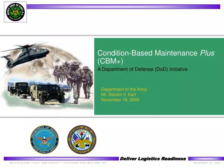 PPT - Condition-Based Maintenance Plus (CBM+) A Department of Defense ...