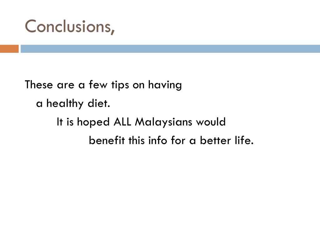 PPT - Nutritious Food Intake For 1 Malaysian’s Health PowerPoint ...