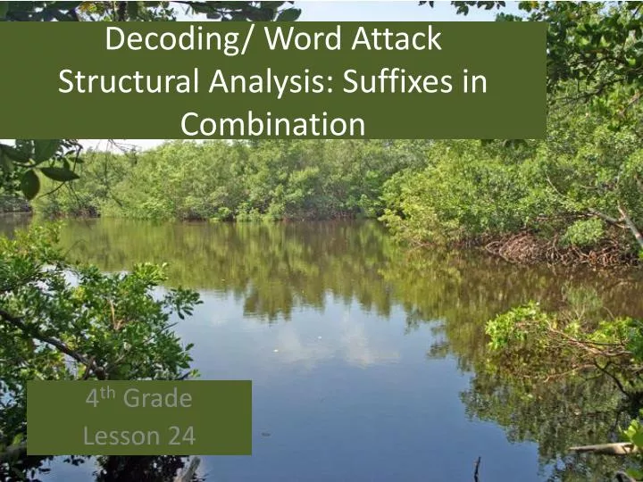 PPT - Decoding/ Word Attack Structural Analysis: Suffixes in ...