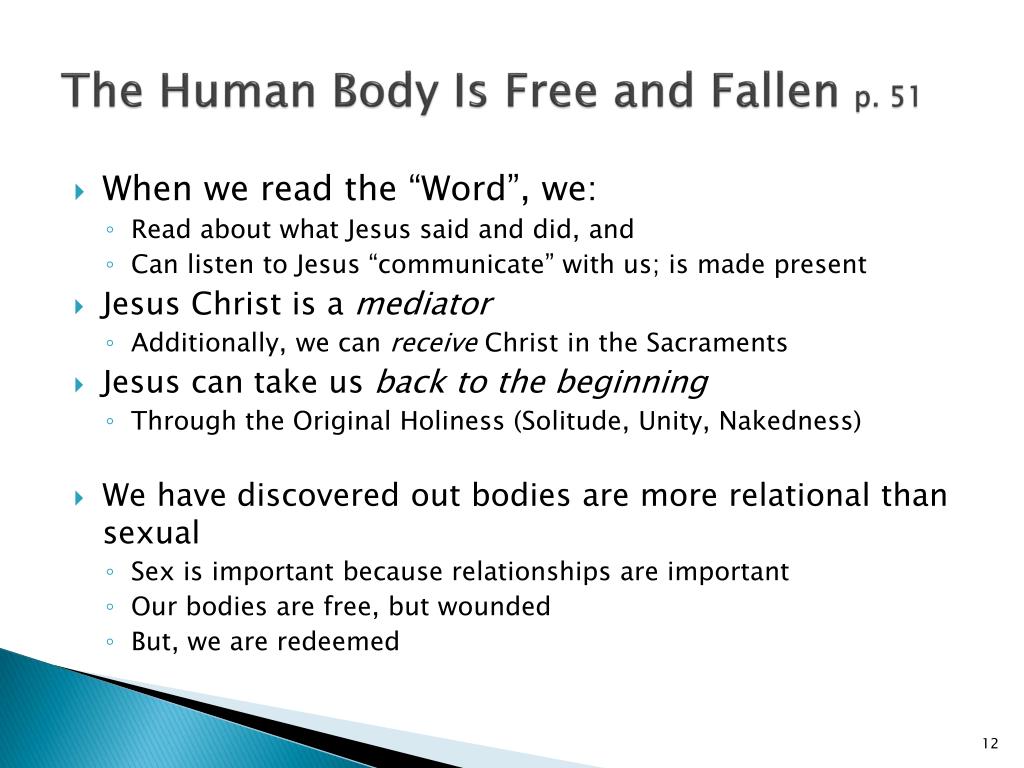 Ppt Theology Of The Body Chapter Two Powerpoint Presentation Free