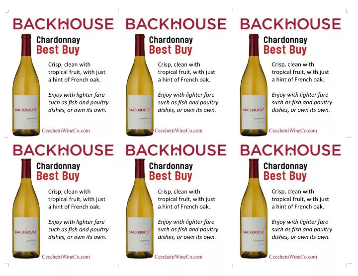 PPT - Crisp, clean with tropical fruit, with just a hint of French oak ...