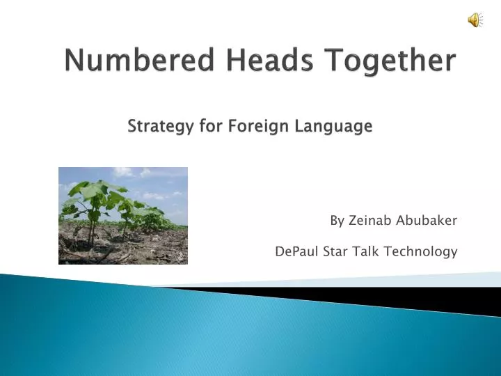 PPT - Numbered Heads Together Strategy for Foreign Language PowerPoint ...