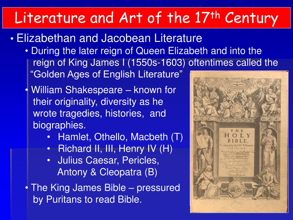 PPT - Literature and Art of the 17 th Century PowerPoint Presentation ...