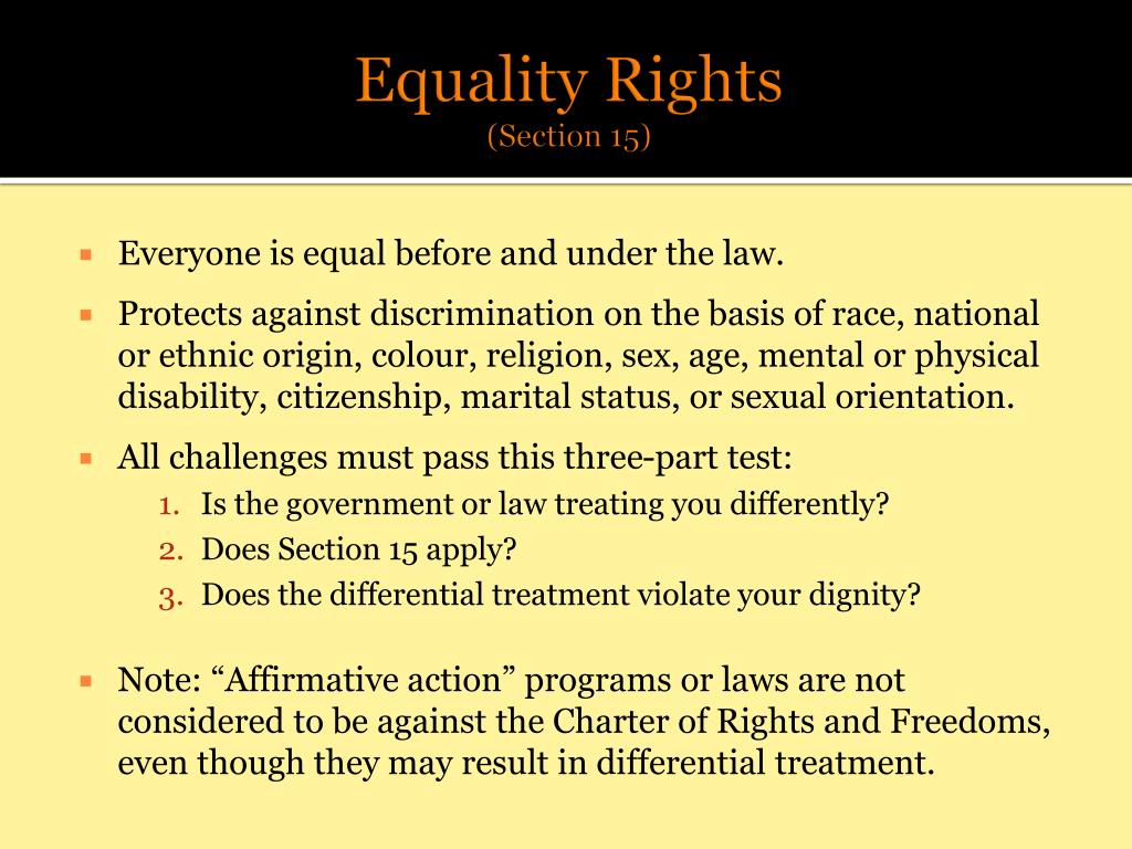 PPT - The Canadian Charter of Rights & Freedoms PowerPoint Presentation ...