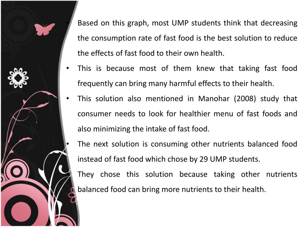 PPT - UHL2332 Academic Report Writing Title: Effects of Fast Food to ...