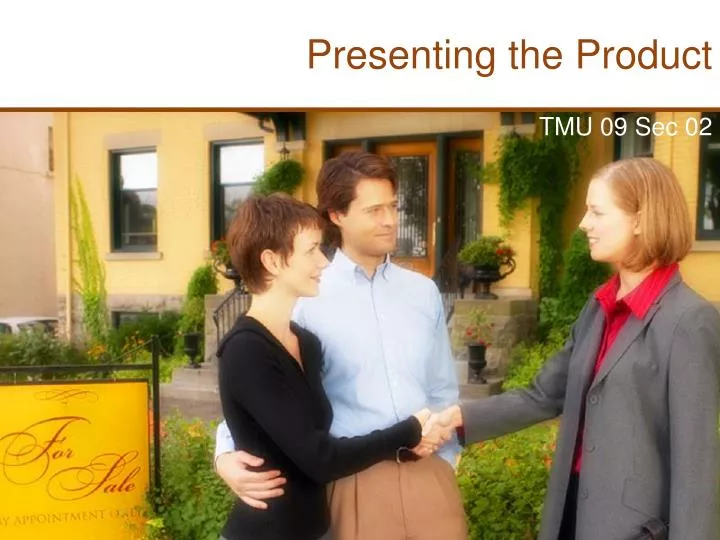 PPT - Presenting the Product PowerPoint Presentation, free download ...