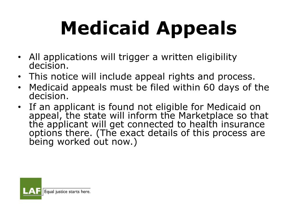 PPT - Notice and Appeals: Medicaid and the Marketplace PowerPoint ...