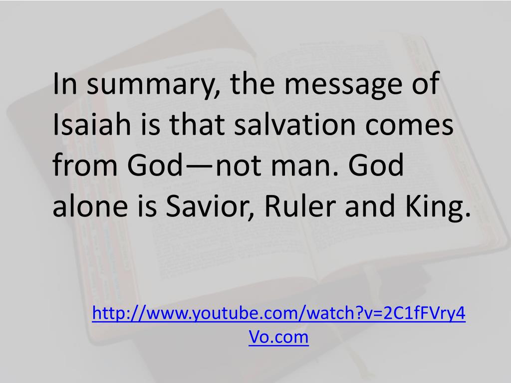 PPT - Isaiah Isaiah means "the salvation of the Lord" PowerPoint ...