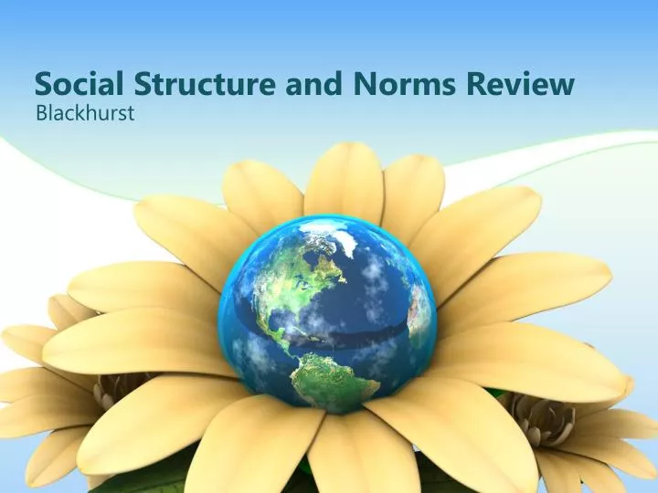 PPT - Social Structure and Norms Review PowerPoint Presentation, free ...
