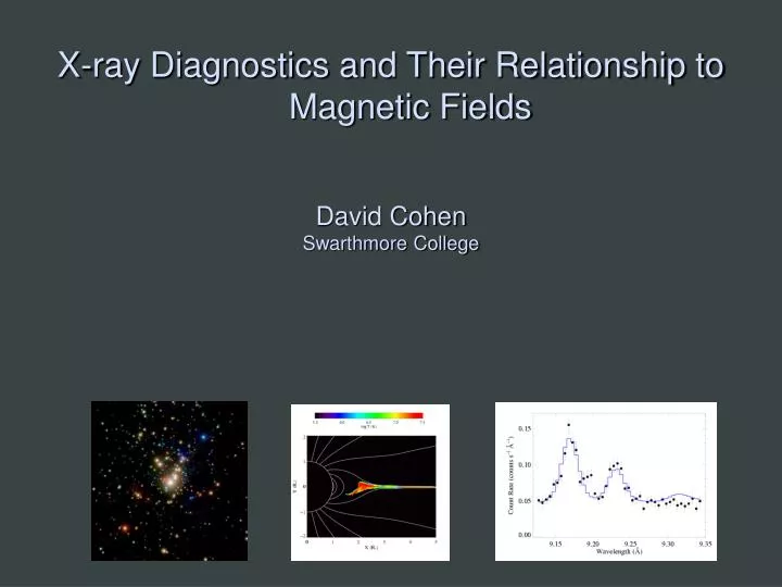 PPT - X-ray Diagnostics and Their Relationship to Magnetic Fields ...