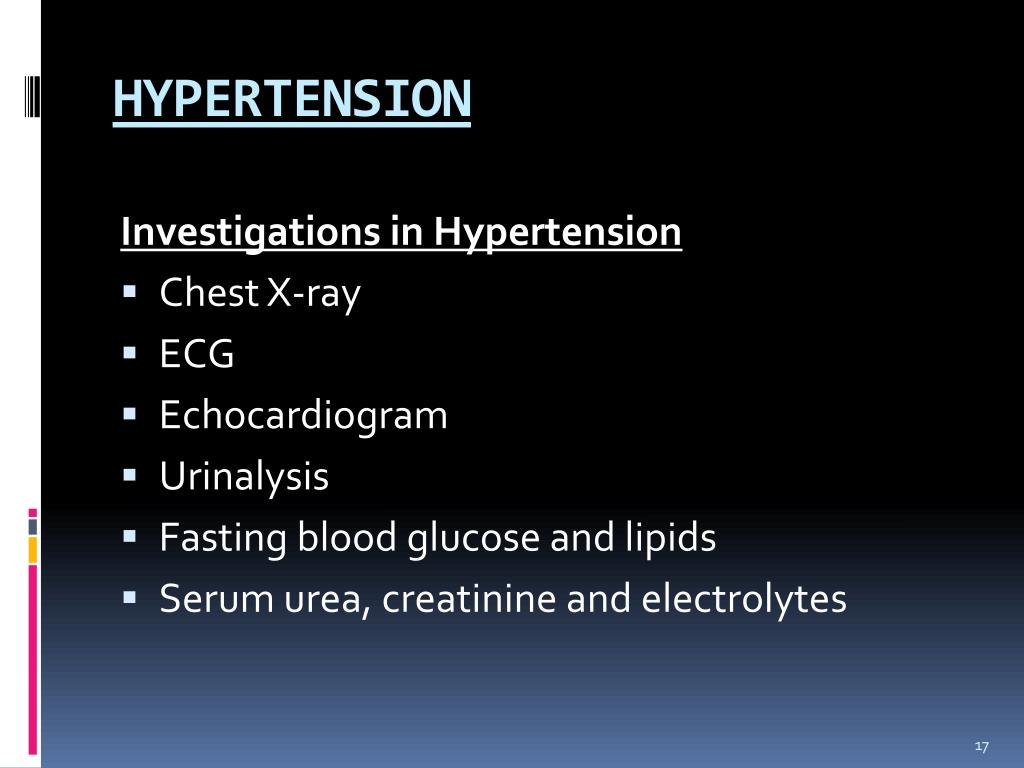 PPT - Understanding Hypertension: Clinical Presentation, Investigations ...