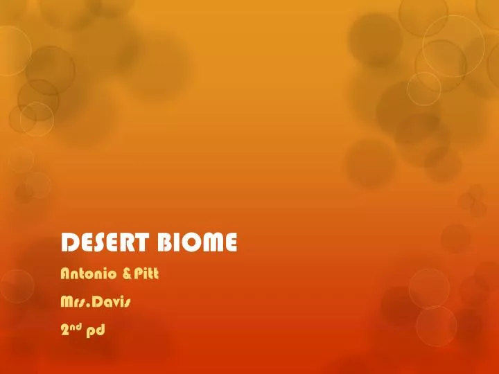 PPT - DESERT BIOME PowerPoint Presentation, free download - ID:2654482