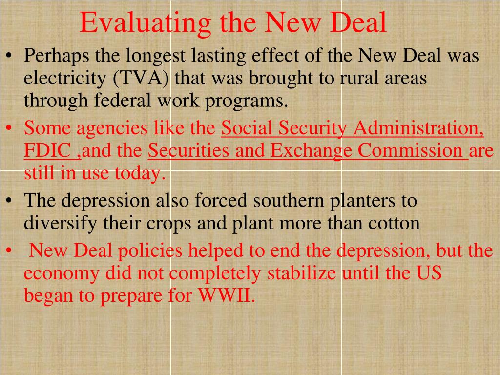 PPT - The Great Depression and The New Deal PowerPoint Presentation ...