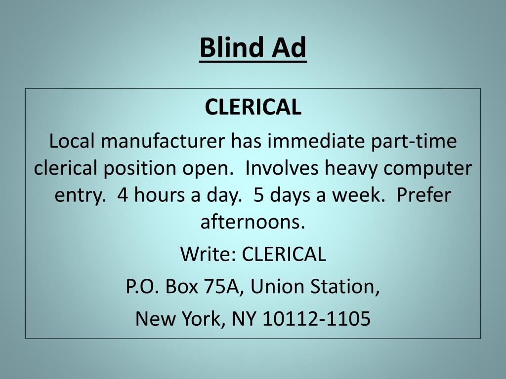 PPT - Newspaper Classified Ads PowerPoint Presentation, free download ...