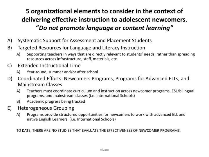 PPT - Systematic Support for Assessment and Placement Students ...