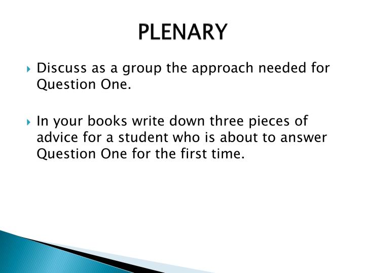 PPT - IGCSE EXAM REVISION EXTENDED PAPER LESSON THREE TITLE -QUESTION ...