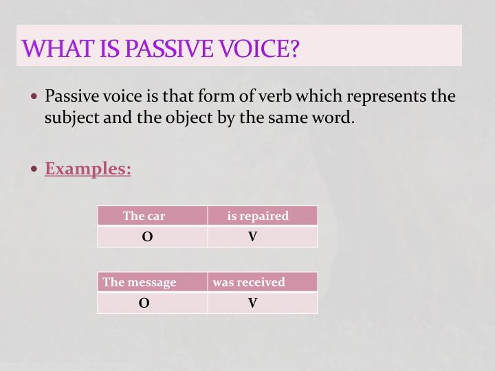 PPT - passive Voice PowerPoint Presentation - ID:2657230