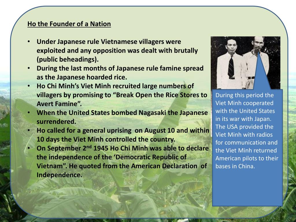 PPT - Ho Chi Minh – Profile Characteristics of Ho Chi Minh that made ...