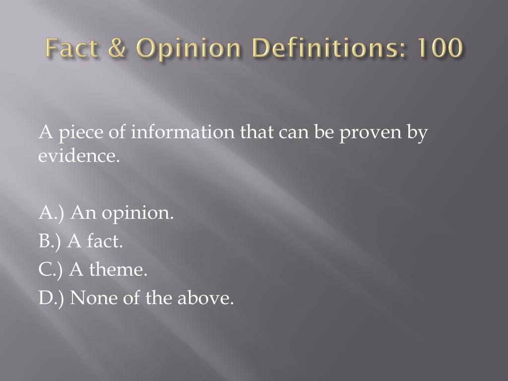 PPT - Fact & Opinion Review Jeopardy PowerPoint Presentation, free ... PPT - Fact & Opinion Review Jeopardy PowerPoint Presentation, free ...