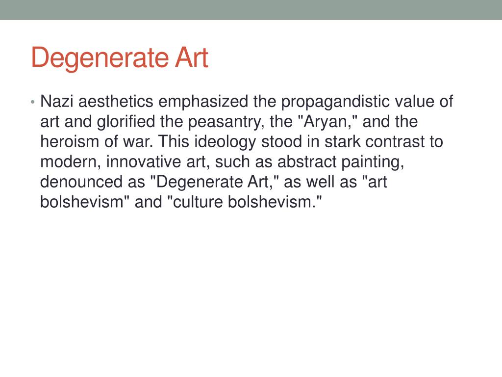 PPT - Art and Culture Nazi Germany PowerPoint Presentation, free ...