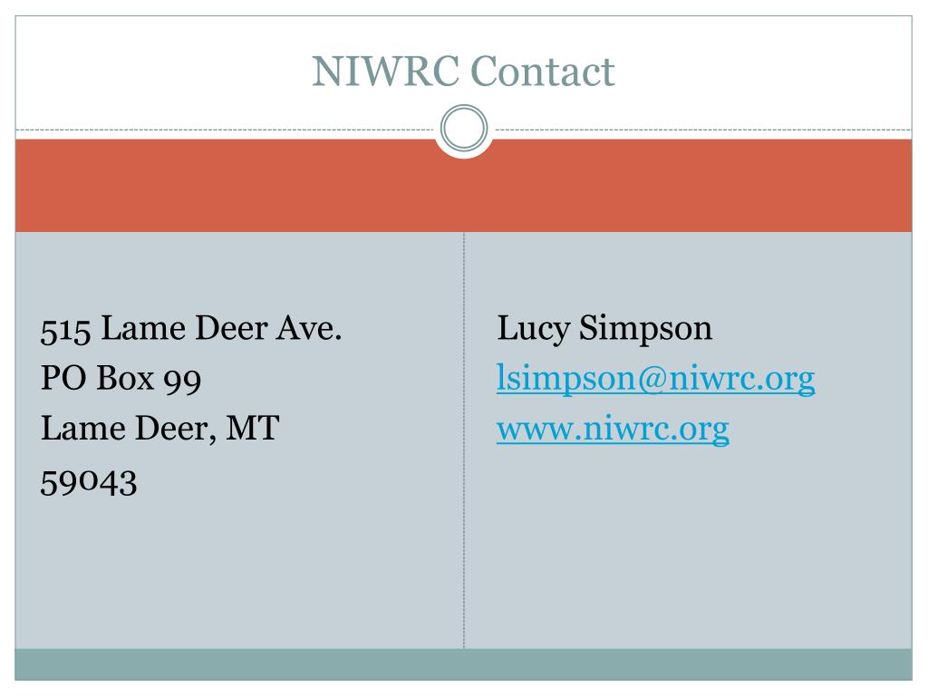PPT - National Indian Resource Center Addressing Violence Against ...