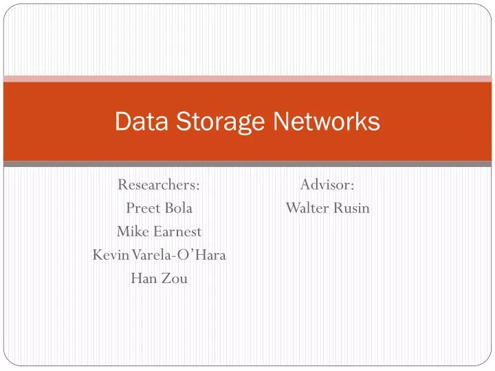 PPT - Data Storage Networks PowerPoint Presentation, free download - ID ...