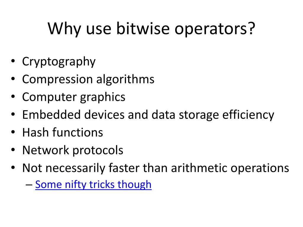 PPT - Bitwise Operations PowerPoint Presentation, free download - ID ... PPT - Bitwise Operations PowerPoint Presentation, free download - ID ...