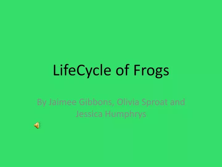PPT - LifeCycle of Frogs PowerPoint Presentation, free download - ID ...