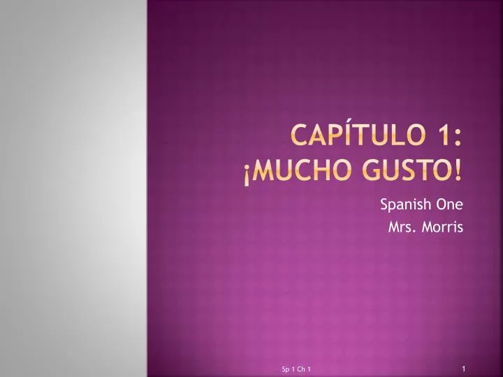 PPT - Capítulo 1: ¡Mucho gusto! PowerPoint Presentation, free download ...