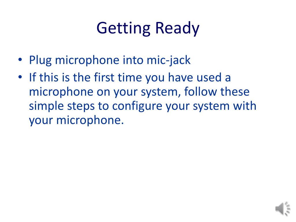 PPT - Tutorial: Configuring Your Microphone PowerPoint Presentation ... PPT - Tutorial: Configuring Your Microphone PowerPoint Presentation ...