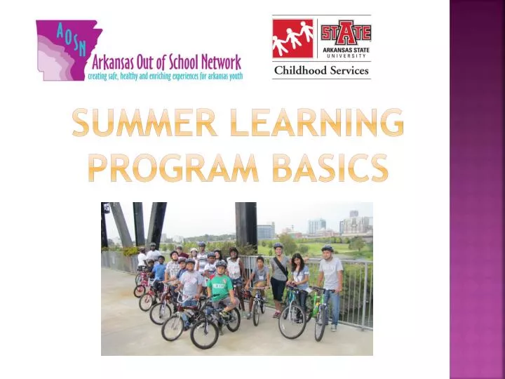PPT - Summer Learning Program Basics PowerPoint Presentation, free ...