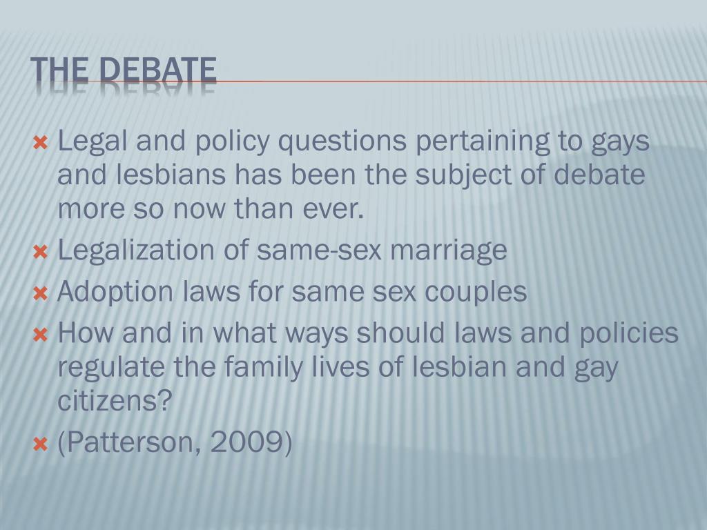 PPT - Gay and Lesbian Families PowerPoint Presentation, free download ...