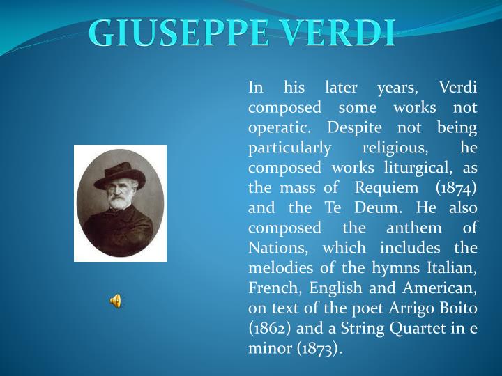 PPT - GIUSEPPE VERDI PowerPoint Presentation - ID:2661840