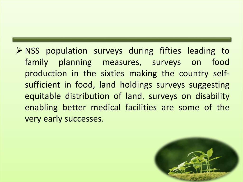 PPT - ORIGIN AND ACTIVITIES OF NSSO, GOVERNMENT OF INDIA By T.J.Rao ...
