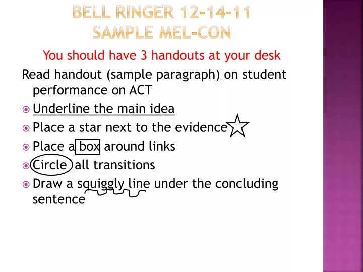 PPT - Bell Ringer 12-14-11 Sample Mel-Con PowerPoint Presentation, free ...