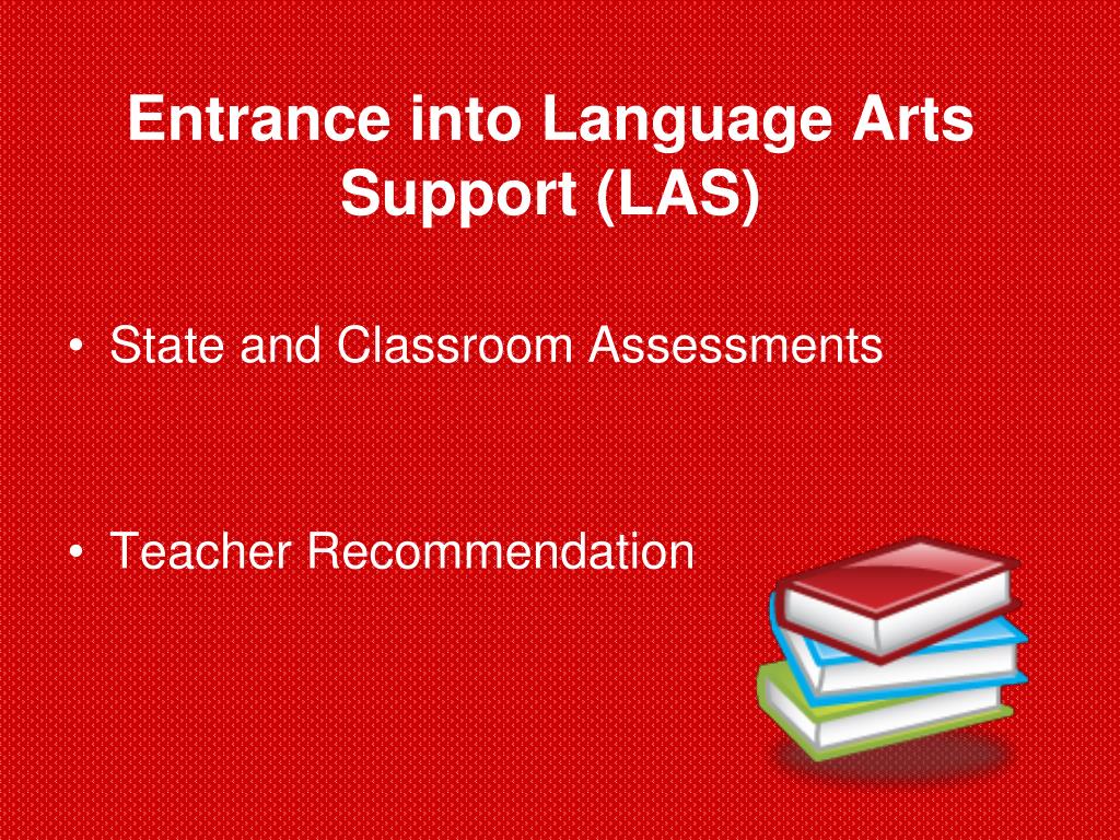 PPT - Enhancing Literacy Support through the Language Arts Support ...