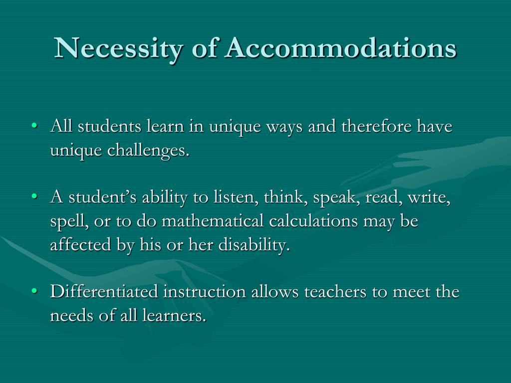 PPT - Special Education Accommodations PowerPoint Presentation, free ... PPT - Special Education Accommodations PowerPoint Presentation, free ...