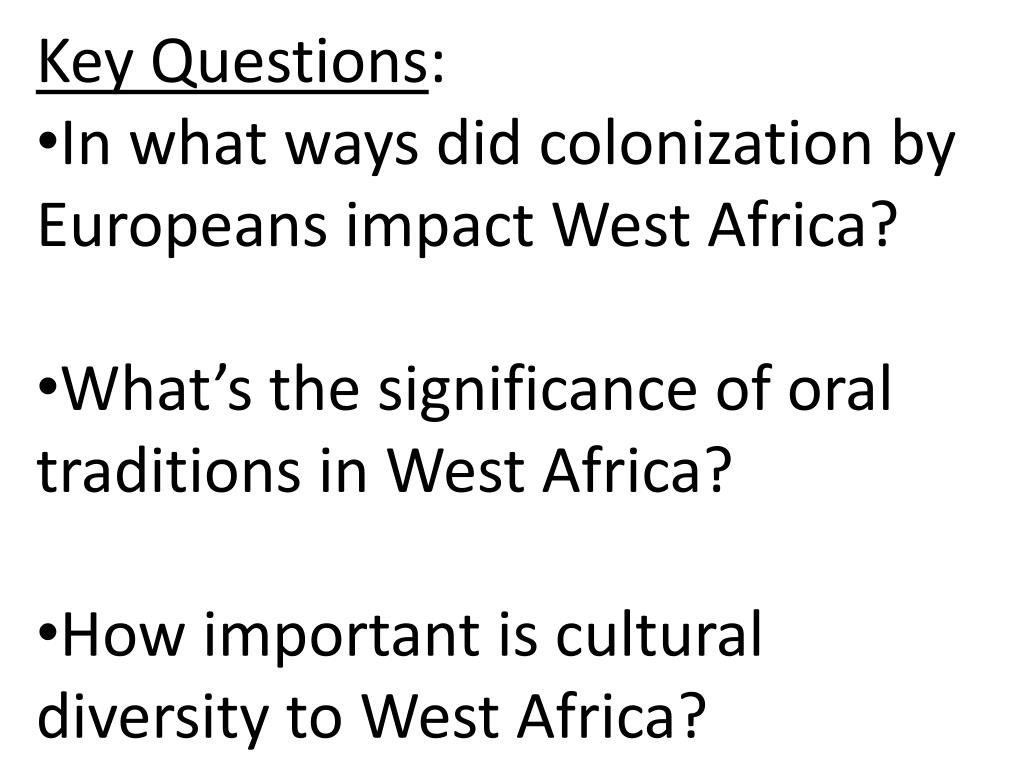 PPT - West African Cultural Diversity PowerPoint Presentation, free ...